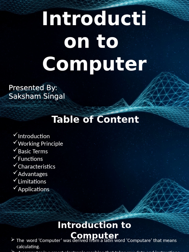 Computer Presentation 2 | PDF | Data | Computer Hardware