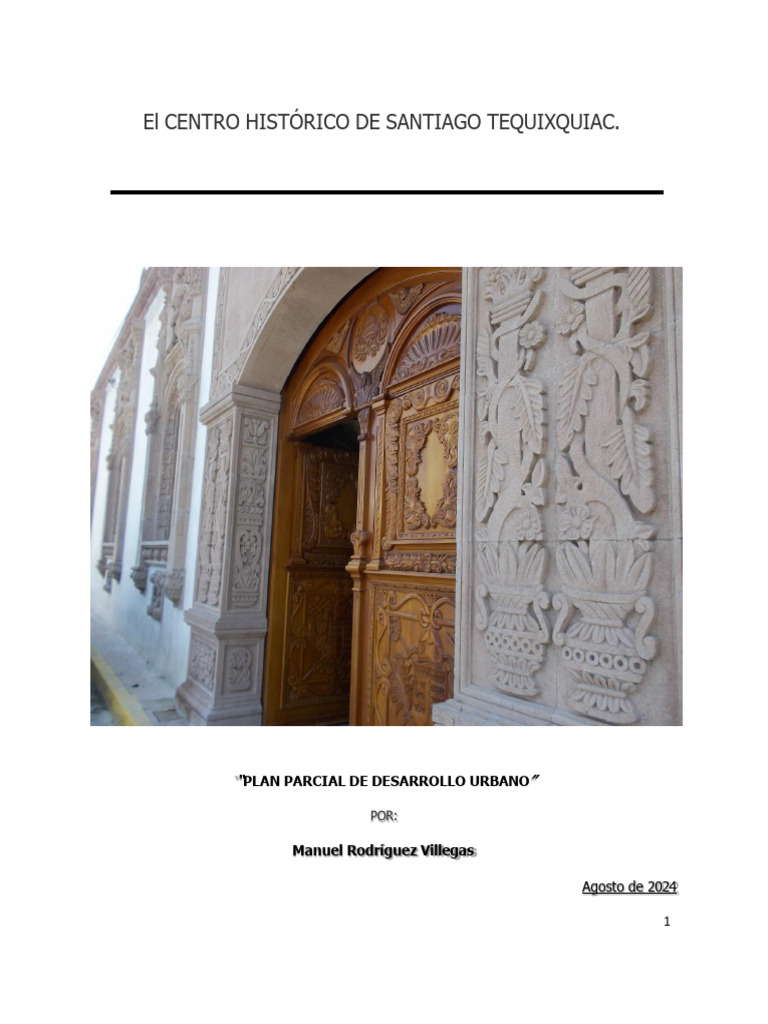 Revitalización del Centro Histórico Tequixquiac | PDF | Turismo ...