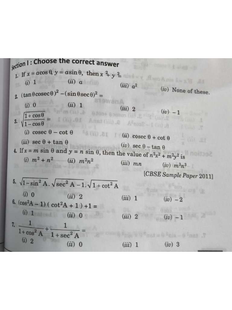 X Maths Practice Questions | PDF