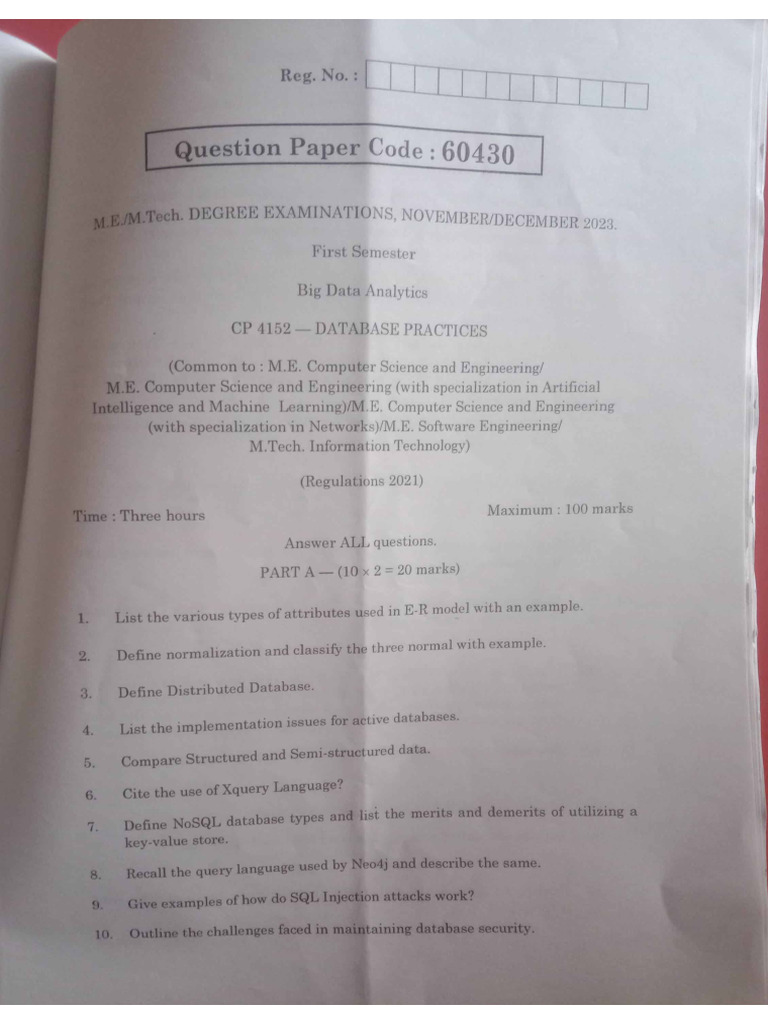 Database Practices - 2023 | PDF