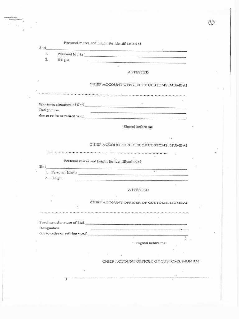 Non Gazetted Manual Forms (1) (1) (1) | PDF