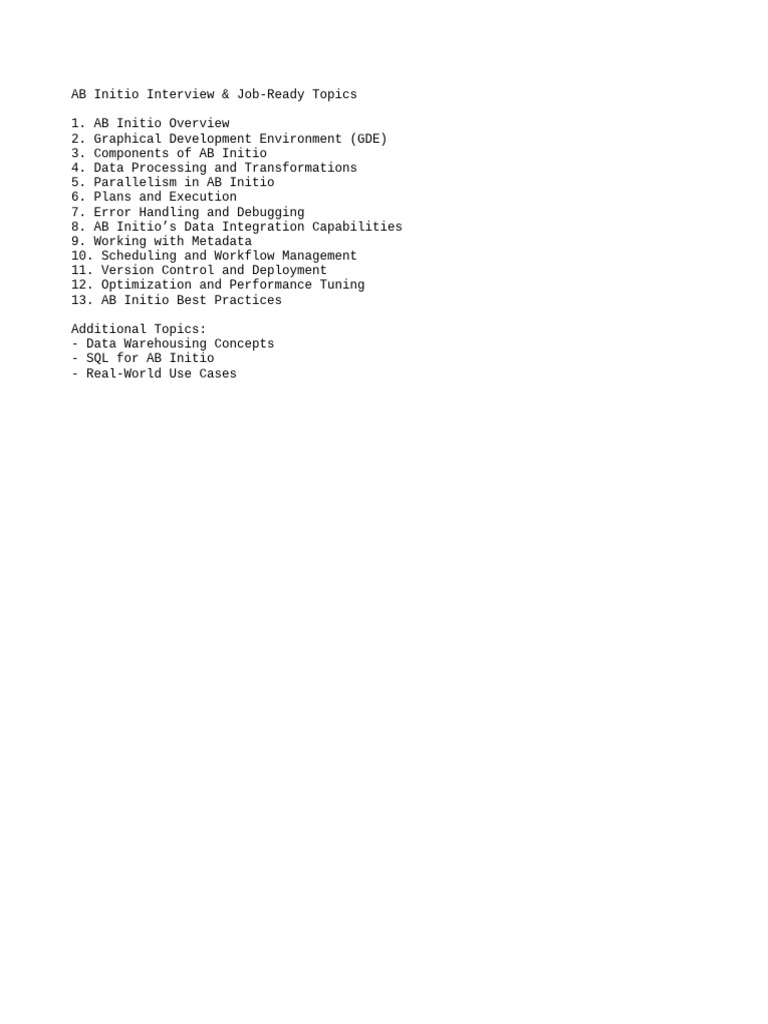 AB Initio Topics | PDF