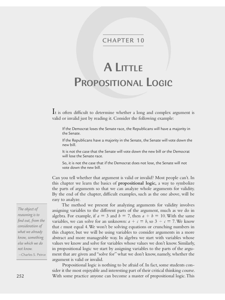 Critical Thinking - Chapter 10 | PDF