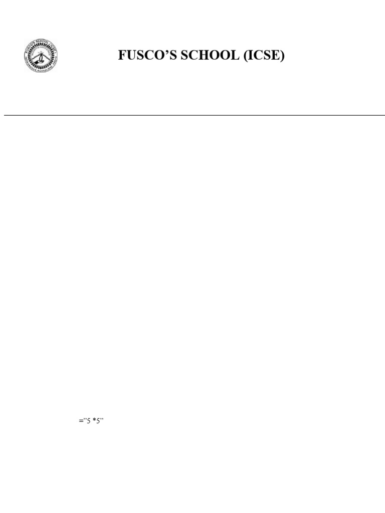 ICSE Class 6 Computer Model Question Paper Annual Exam | PDF | Area ...