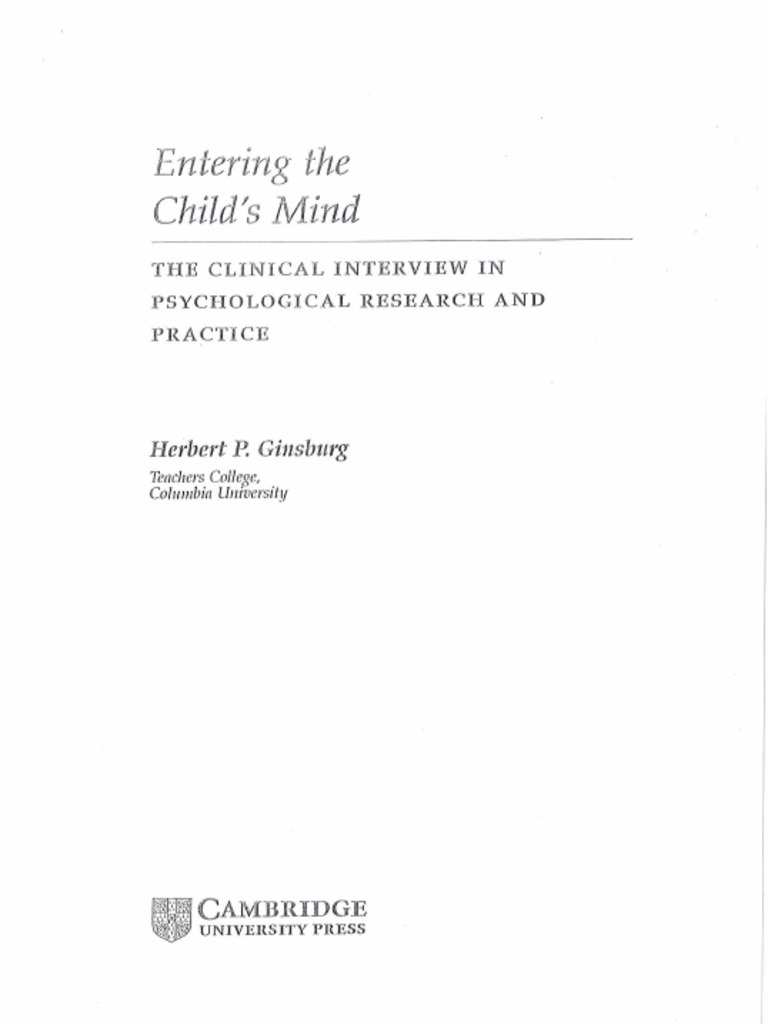 261 What Is Clinical Interview Ginsberg | PDF