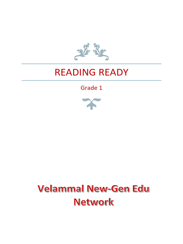 Reading Ready - Grade 1 | PDF | Meal