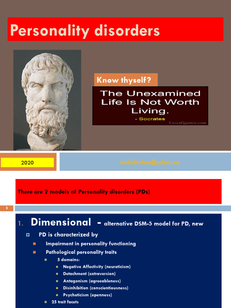 Understanding Personality Disorders: Models & Types | PDF | Personality ...