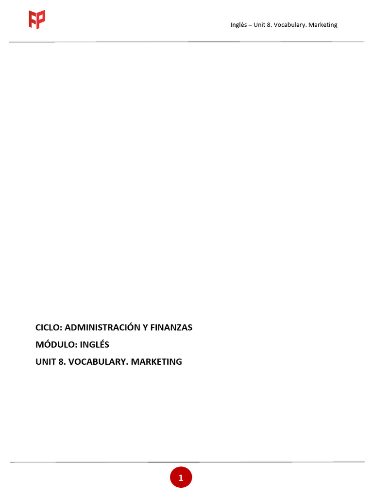 Unit 8 Vocabulary Formato | PDF
