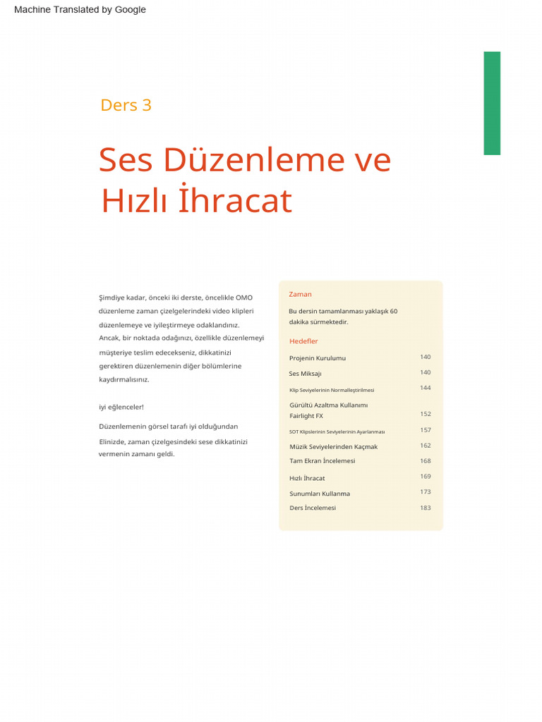 DaVinci Resolve 19 Beginners Guide TR Ders3 | PDF