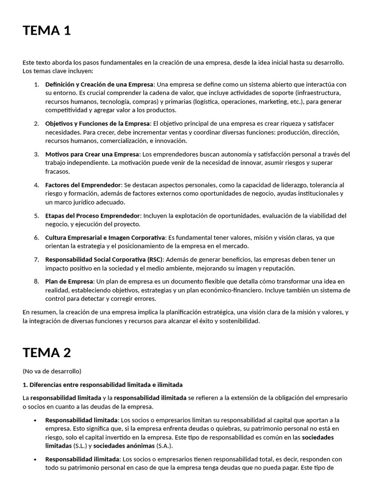 Resumen de GEFE | PDF | Business | Sociedad de responsabilidad limitada