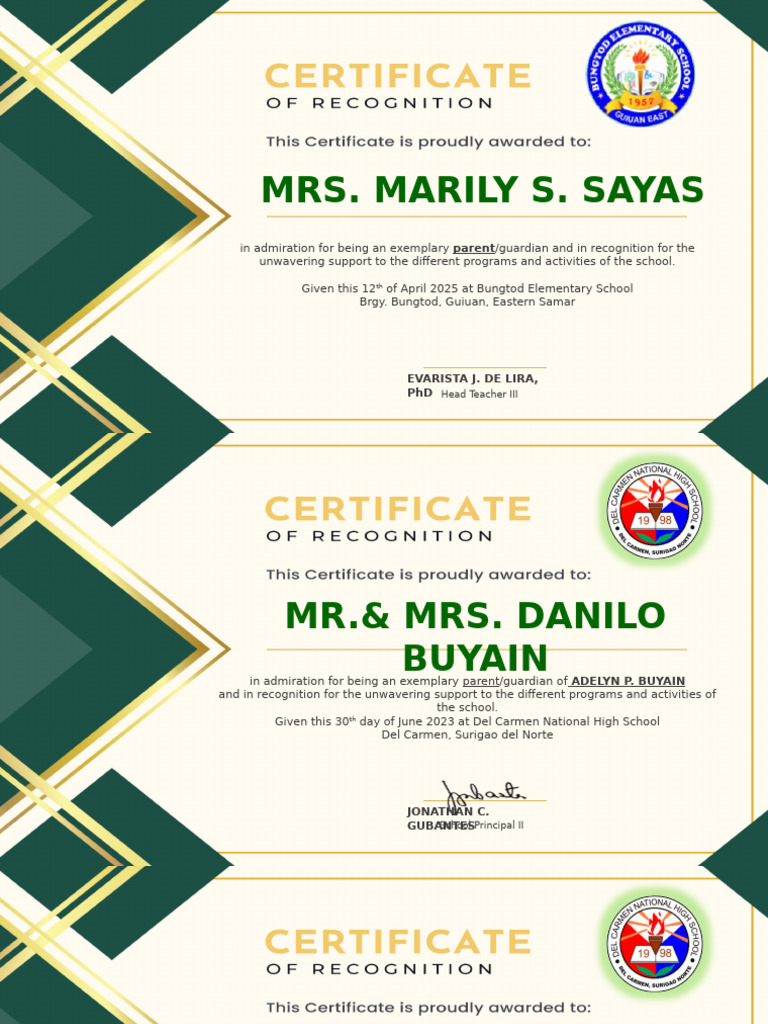 Cooperative Certificate 2025 | PDF