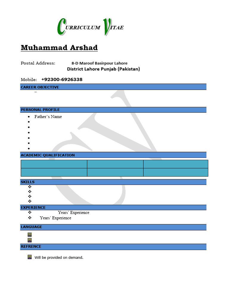 Muhammad Arshad | PDF