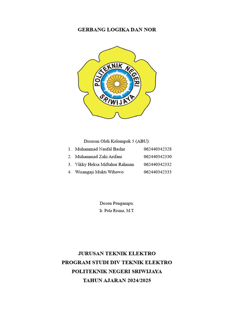 Rangkaian Gerbang Logika NAND dan NOR | PDF