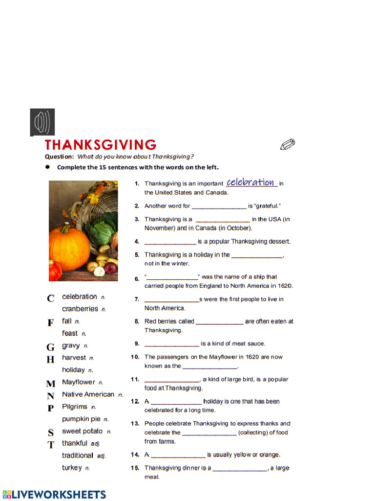 Thanksgiving | PDF