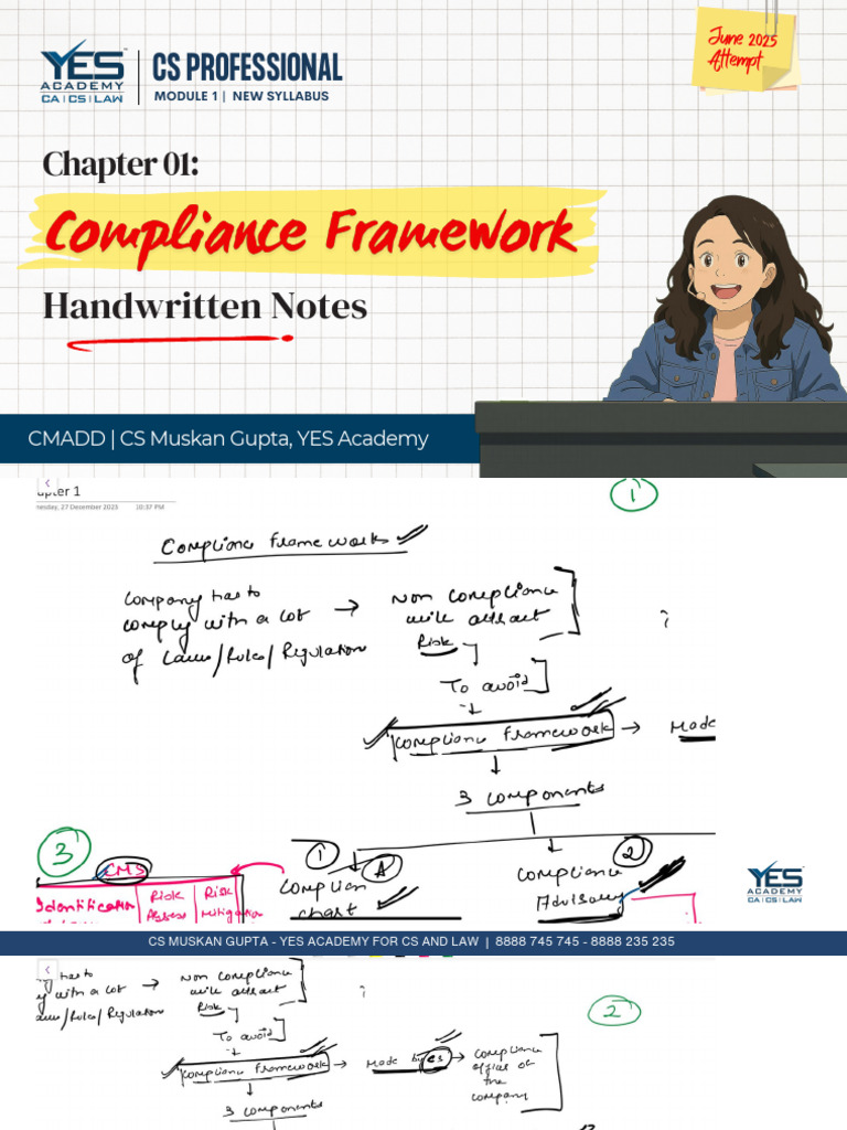 CMADD CH 1 Handwritten Notes - CS Muskan Gupta, YES Academy | PDF