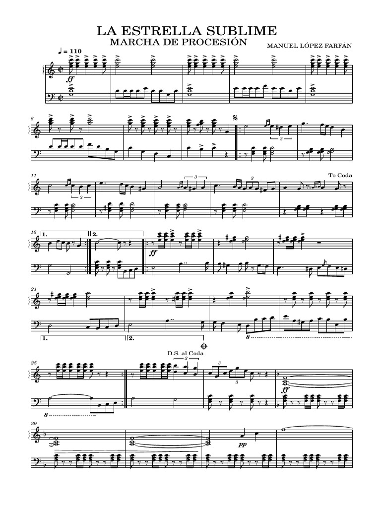 La Estrella Sublime Piano v2.1 - 124646 | PDF
