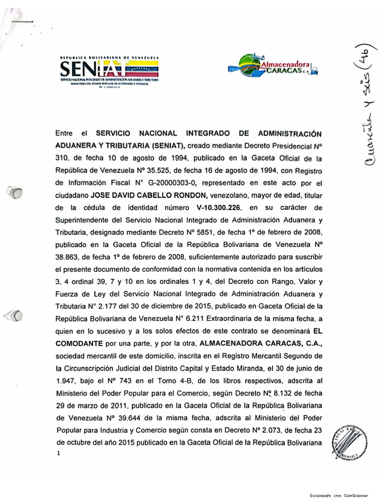 Contrato Comodato Torre Credival Oficina 0, 9 y 3 | PDF