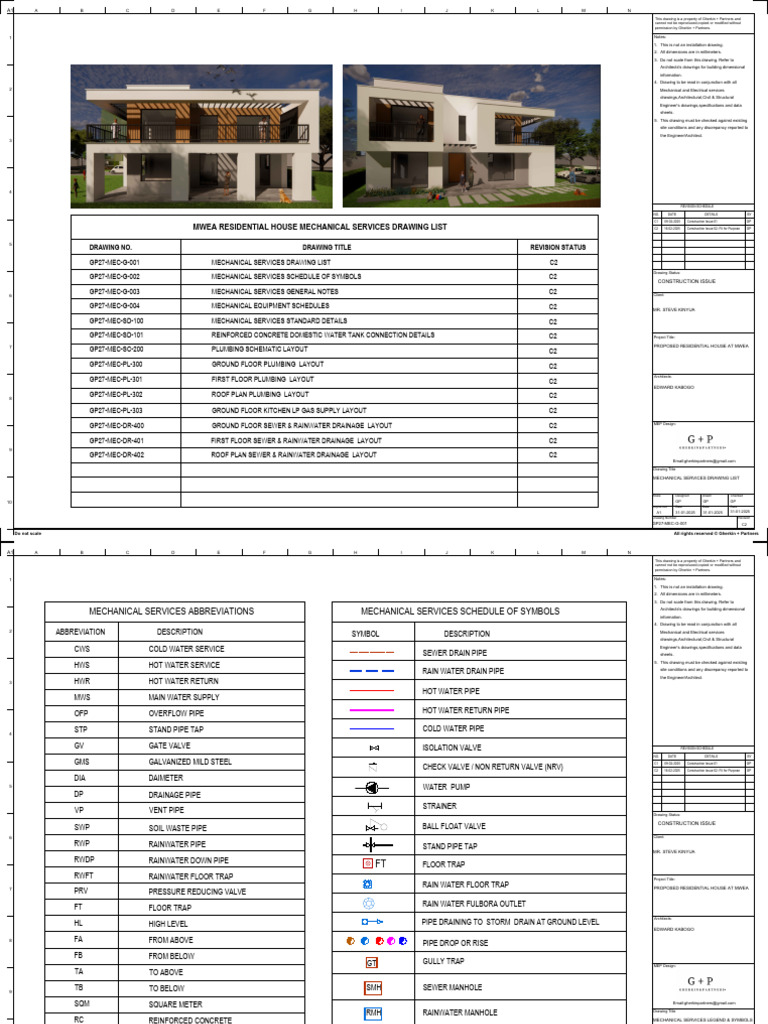 Mwea Residential Development - Mechanical Final Construction Drawings ...