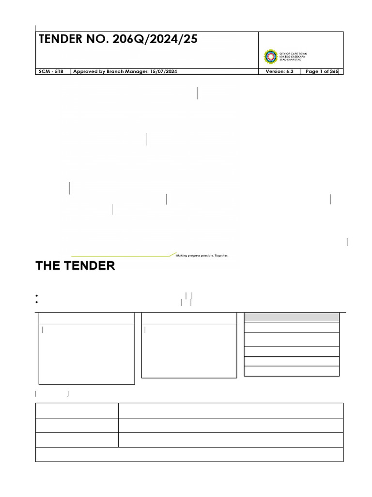 206Q - 2024 - 25 - Final Tender Document | PDF