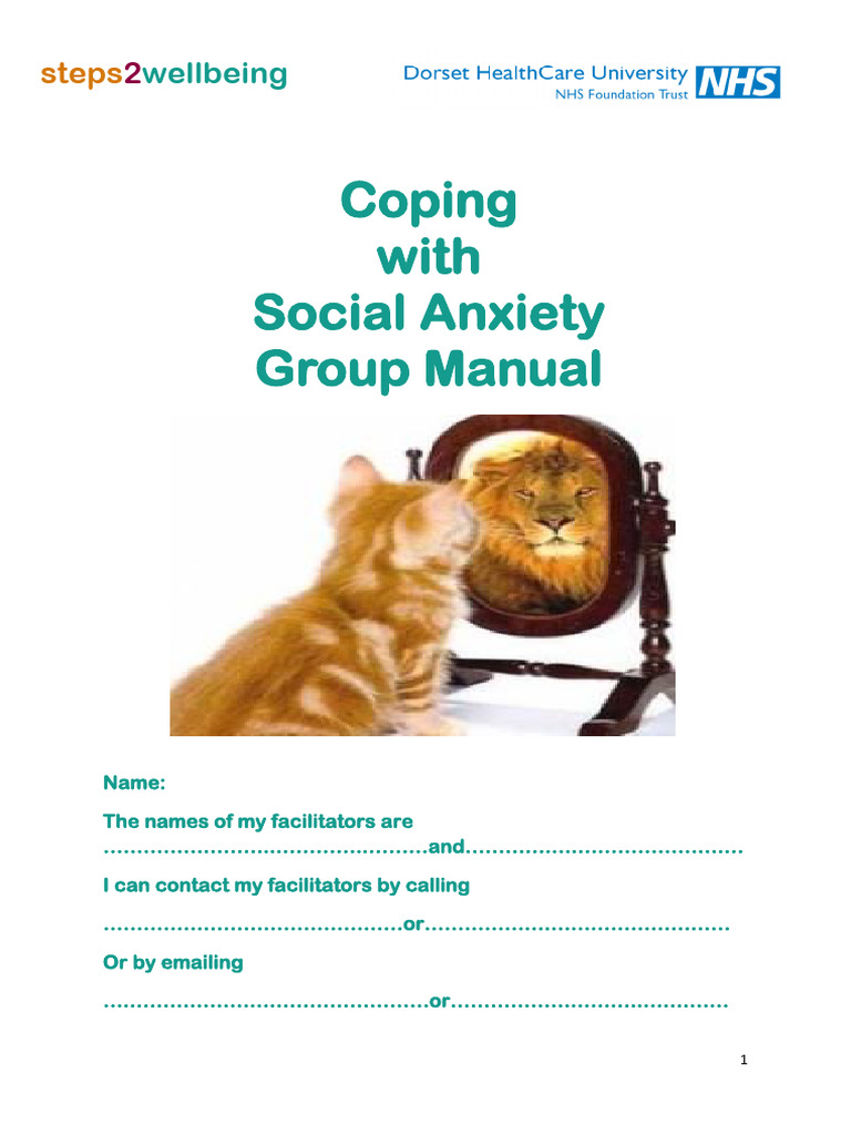 Coping with Social Anxiety Course Manual | PDF | Anxiety | Breathing
