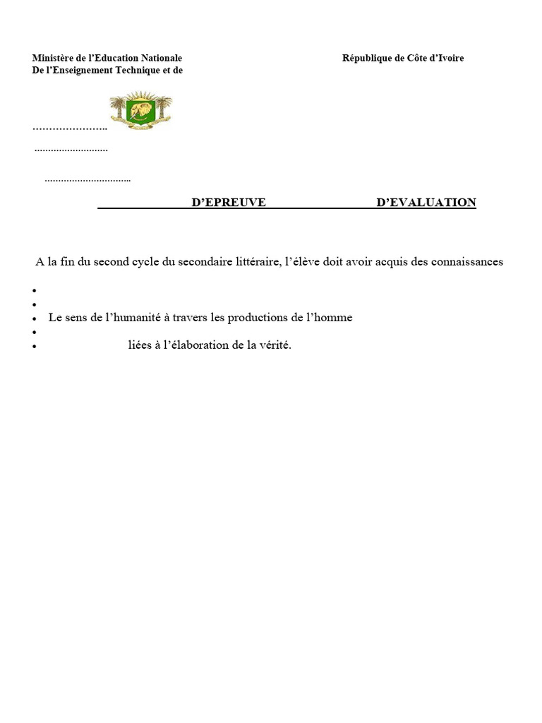 Évaluation et Formats en Philosophie Bac | PDF | Expérience | Science