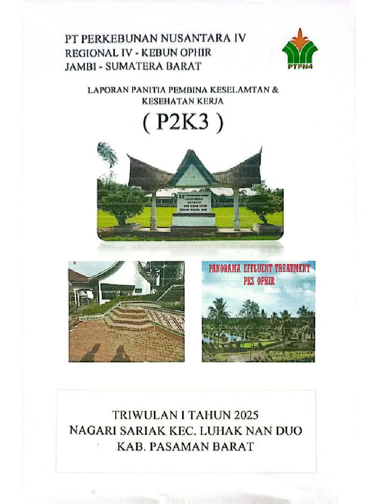 Laporan P2K3 TW 1 2025-1 | PDF