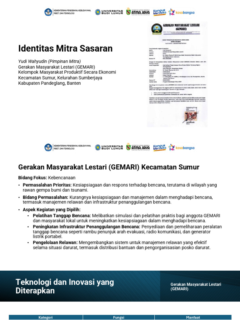 Projek Kosabangsa_Guideline Mitra Sasaran | PDF