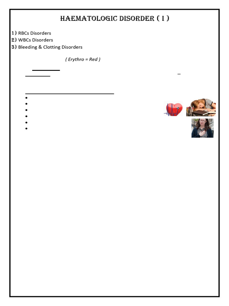 Chapter9 Haematologic Disorder I | PDF | Anemia | Hematology
