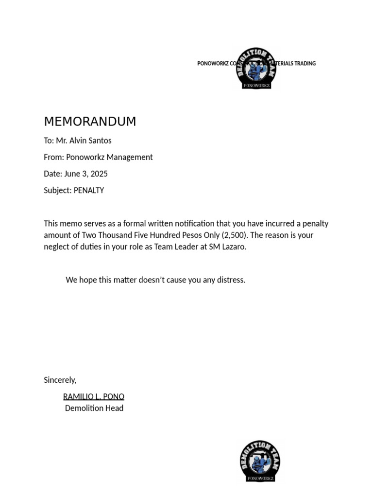MEMO | PDF | Business Documents | Document