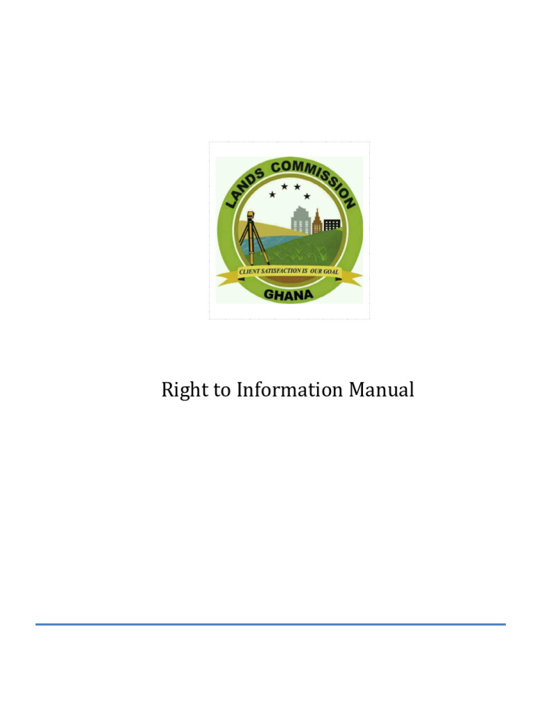 Rti Manual Lands Commission | PDF | Surveying | Human Resource Management