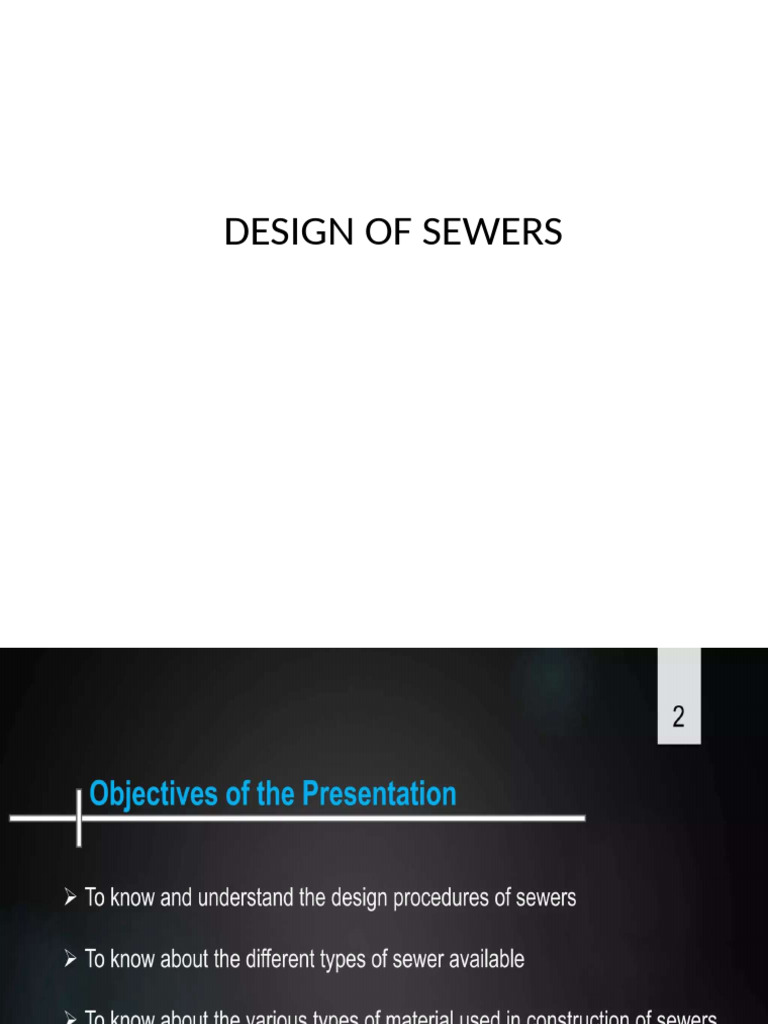 Design of Sewers | PDF