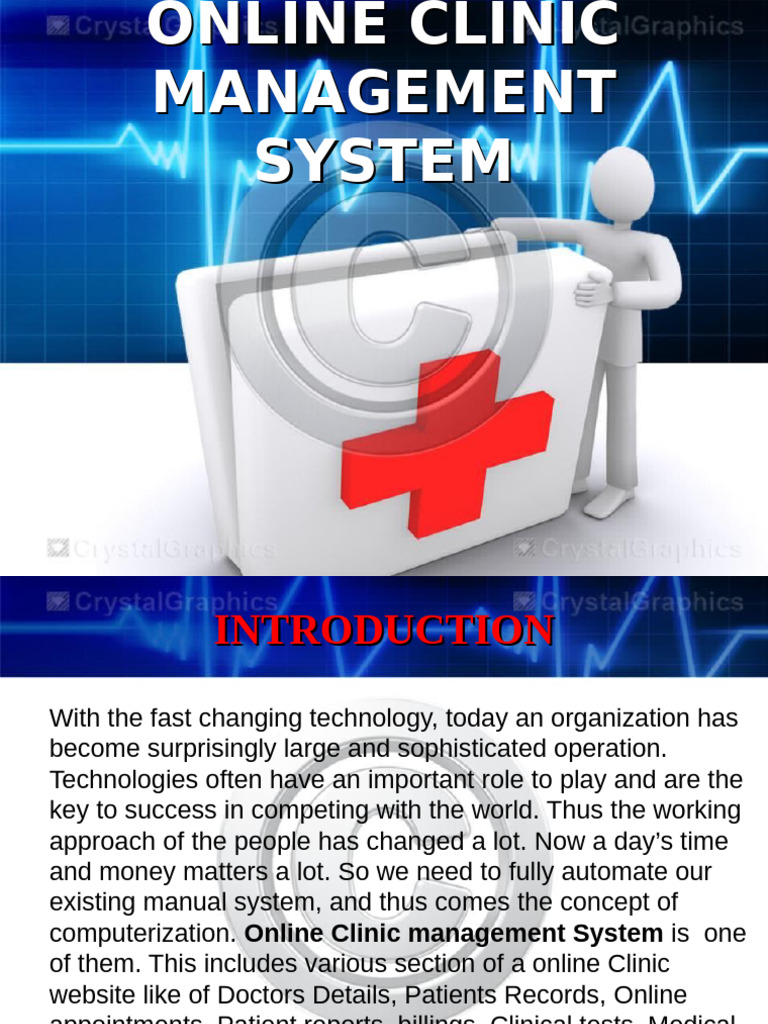 Online Clinic Management | PDF | Patient | Medicine