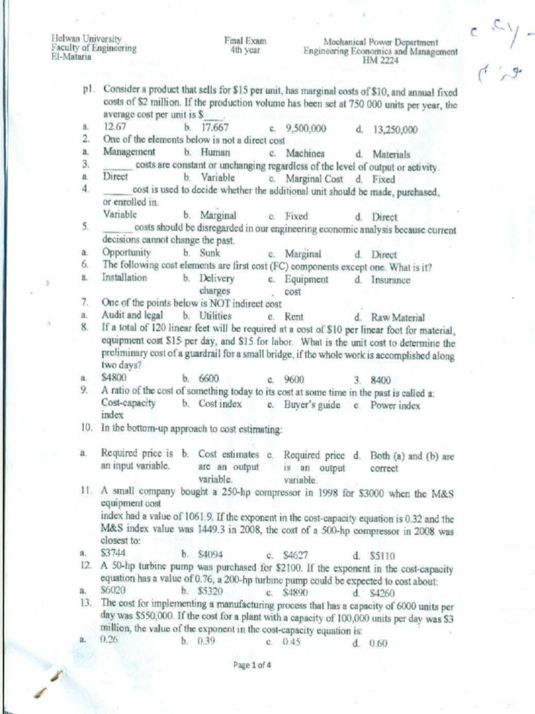 MCQ Exam | PDF