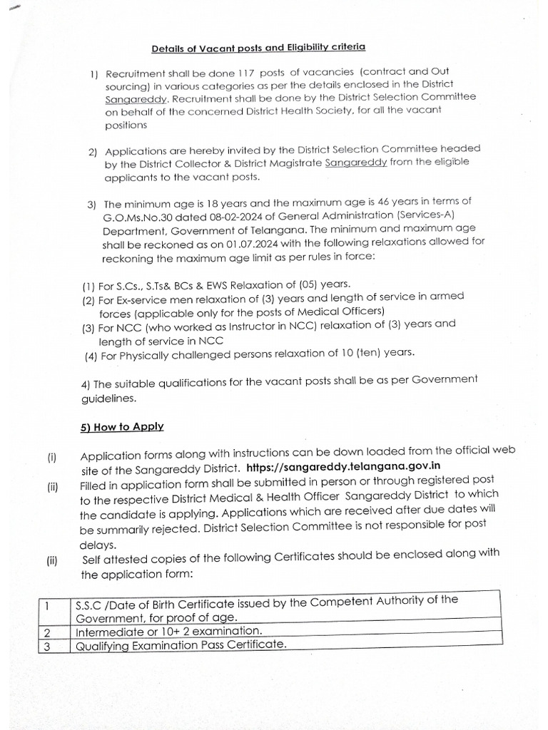 GMC Yadadri CCU Guidelines | PDF