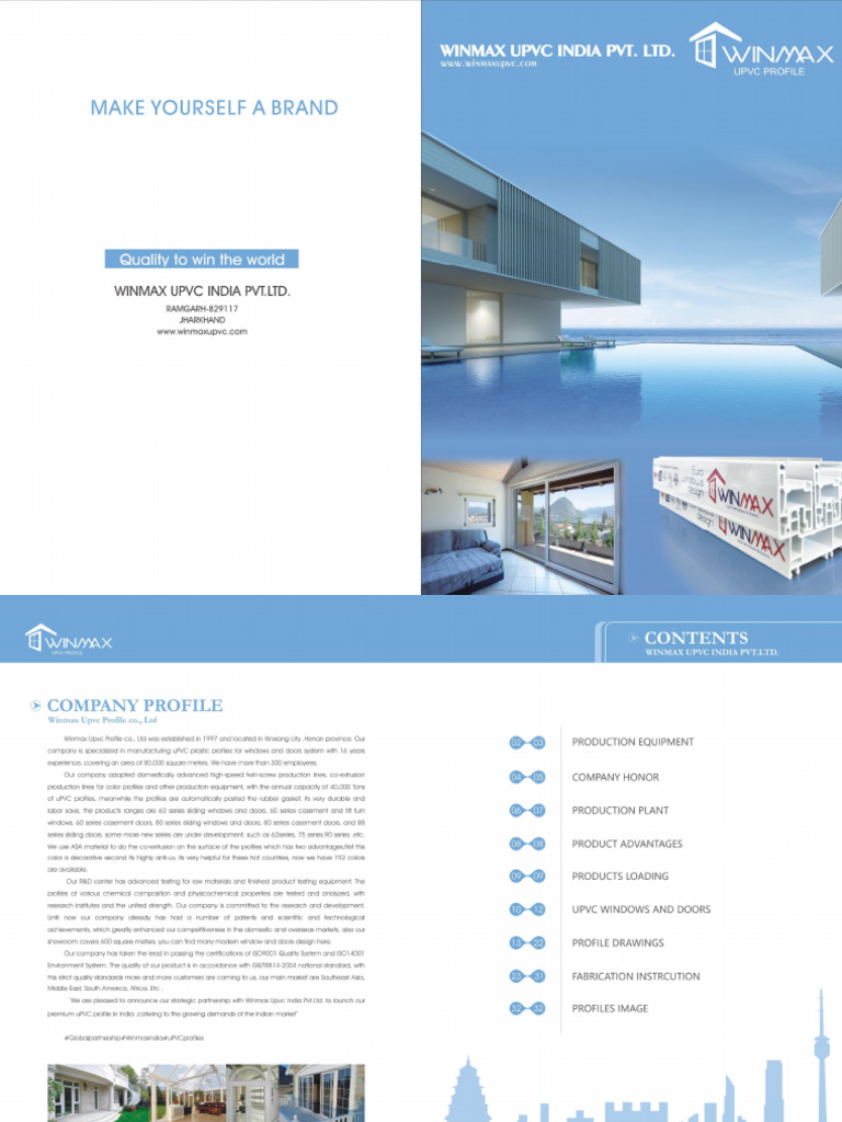 WINMAX - Upvc Catalog (Final) | PDF