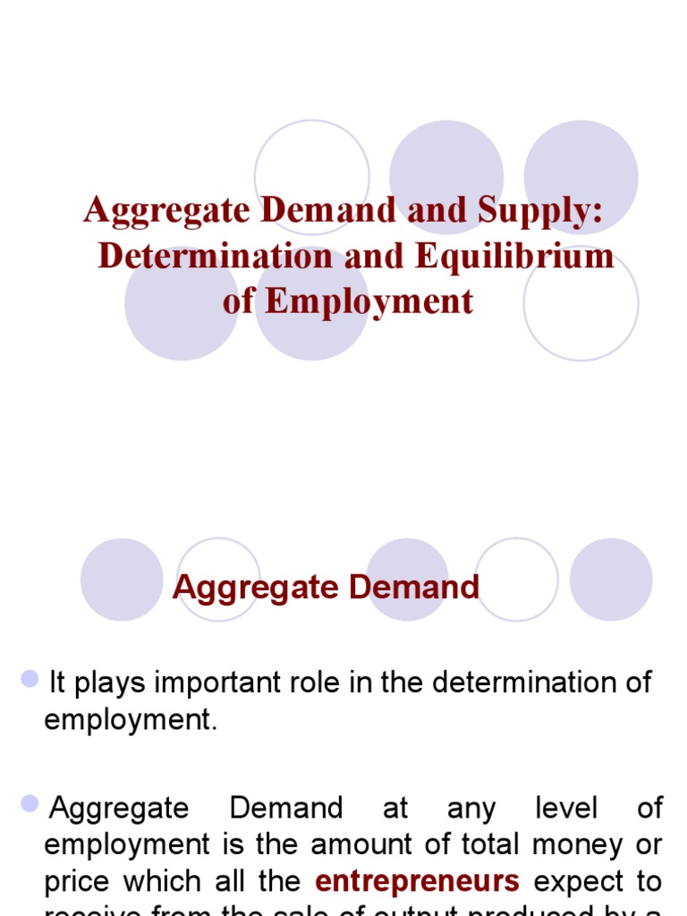 Effective Demand and Employment Determination | PDF | Aggregate Demand ...