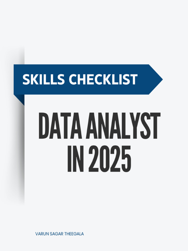 Data Analyst Skills 2025 | PDF