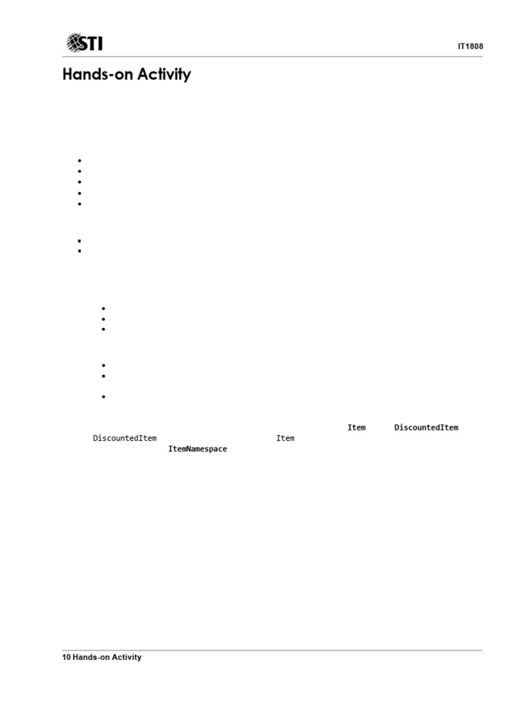 10 Hands-On Activity 1(3)(2) | PDF | Class (Computer Programming ...