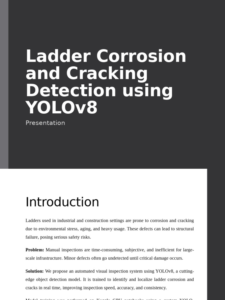 Ladder Cracking Detection | PDF | Image Segmentation | Artificial Intelligence