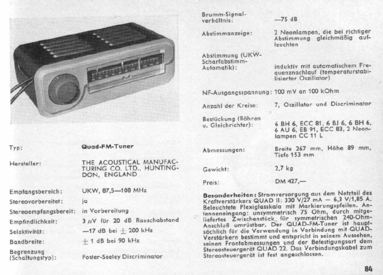 Quad Fm Tuner[3429] | PDF