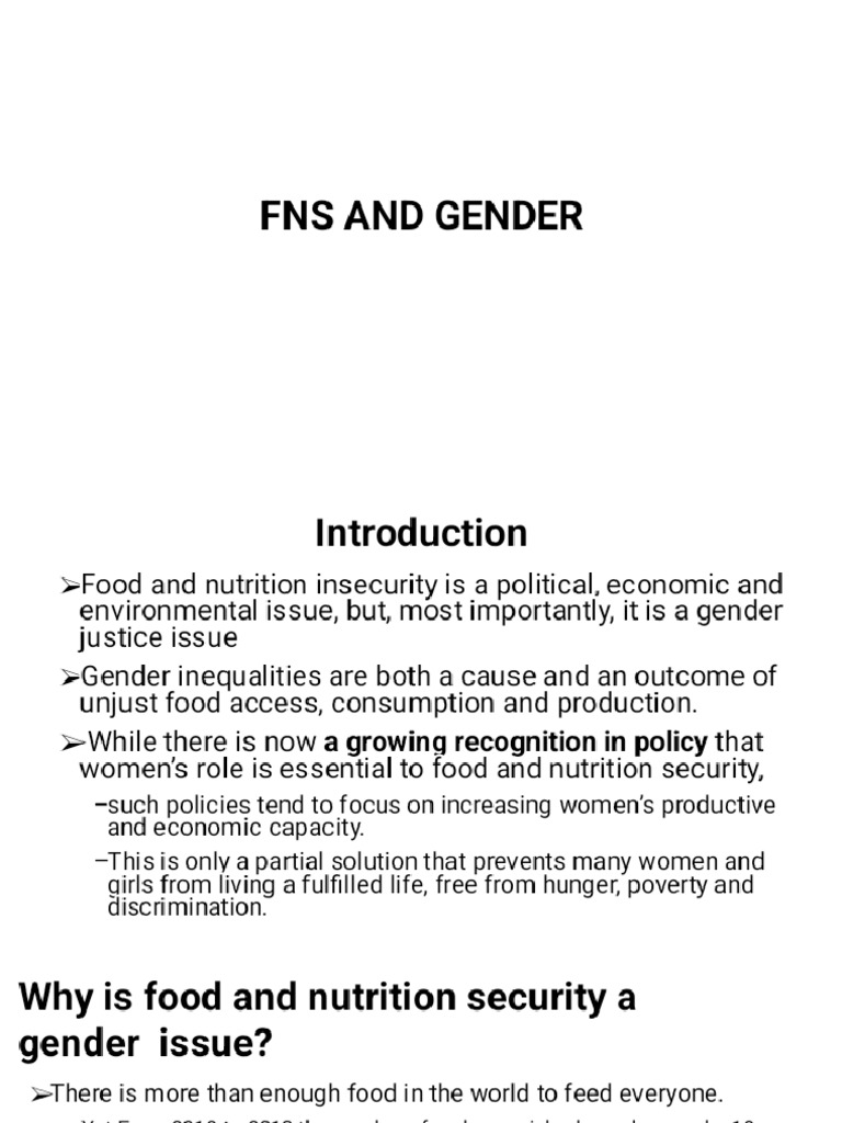 Fns and Gender - Phoenix | PDF