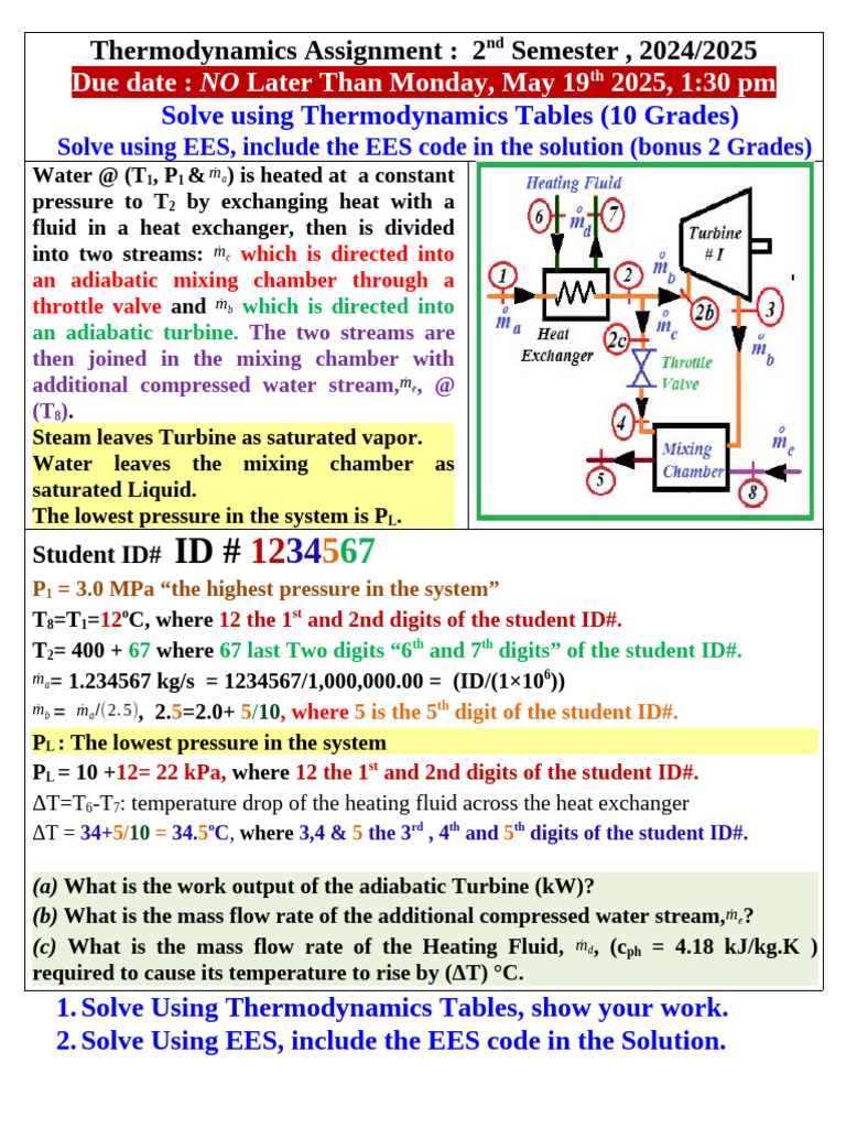 ThermoI Assignment 2ndsem 24 25 | PDF | Heat | Pressure