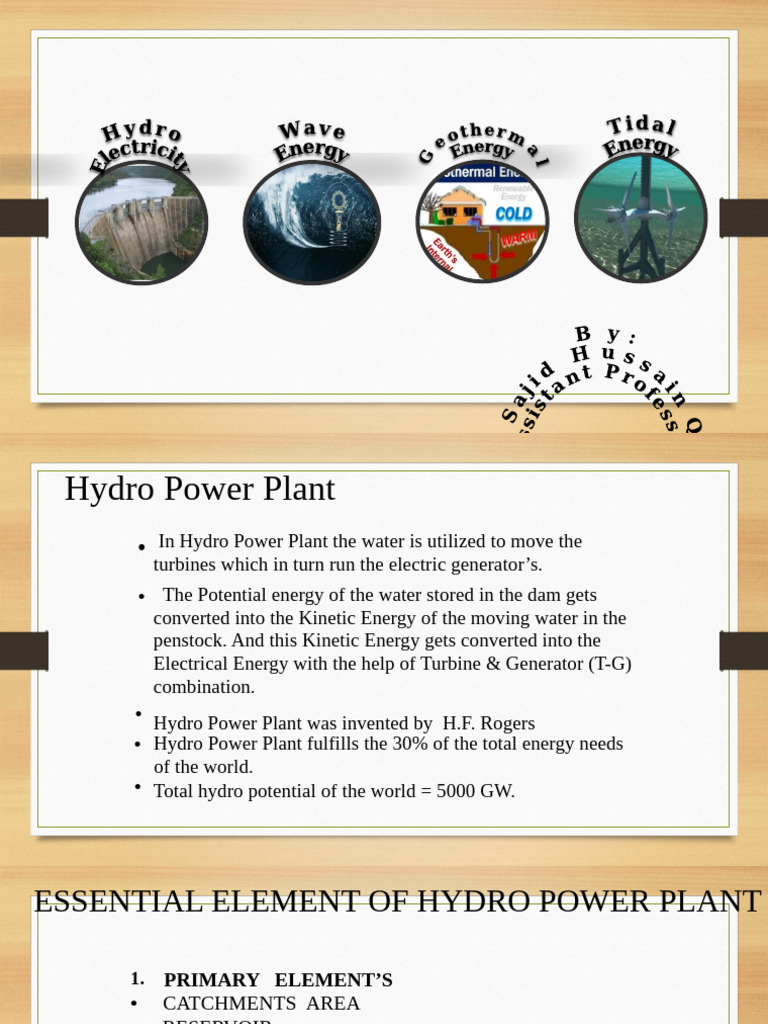 Hydro, Tidal, Wave, Geo Energy | PDF | Hydroelectricity | Power Station