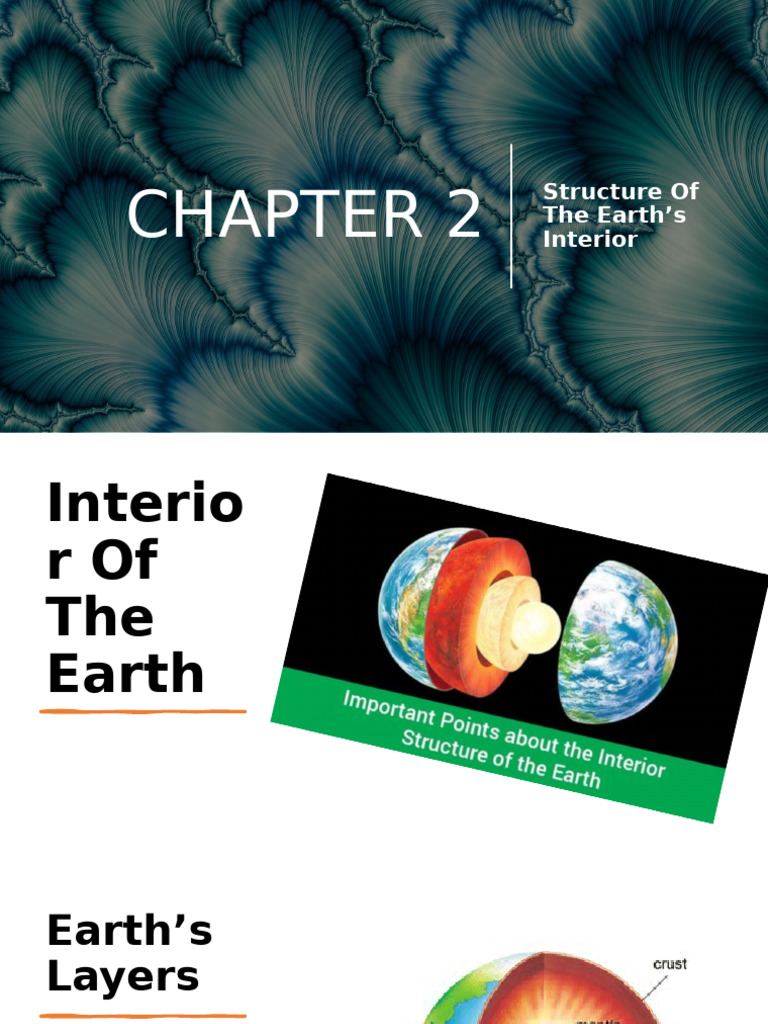 Structure of Earth's Interior Presentation | PDF | Crust (Geology) | Earth