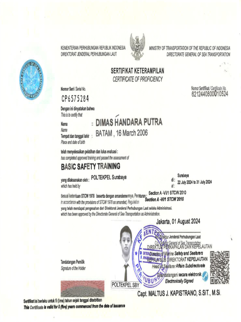 Sertifikat - BST | PDF