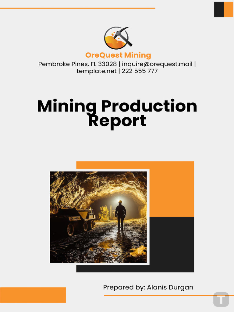 Mining Production Report Template | PDF