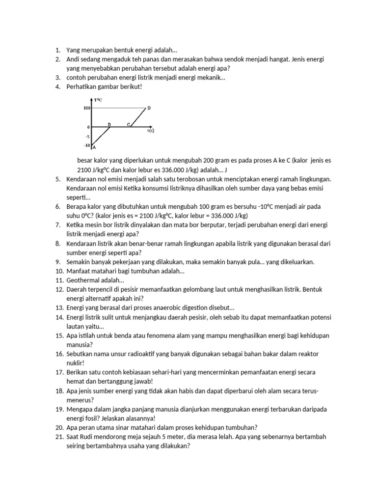 Bank Soal Kelas X Tabah | PDF