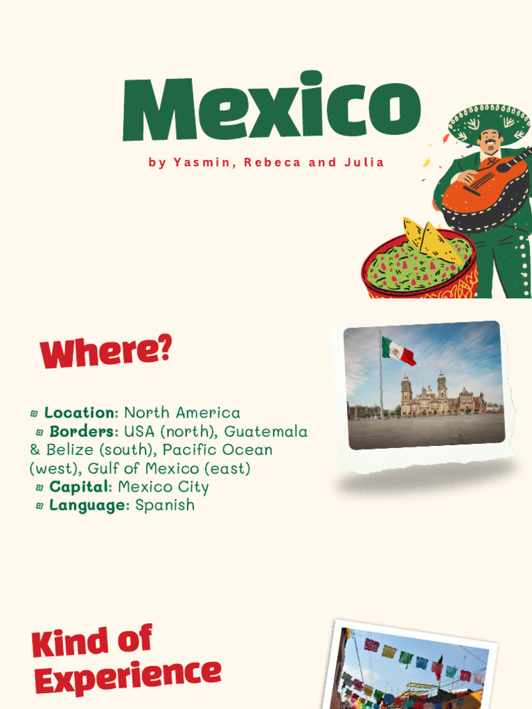 Mexico Introduction Presentation in Green and Red Informative Style PDF ...