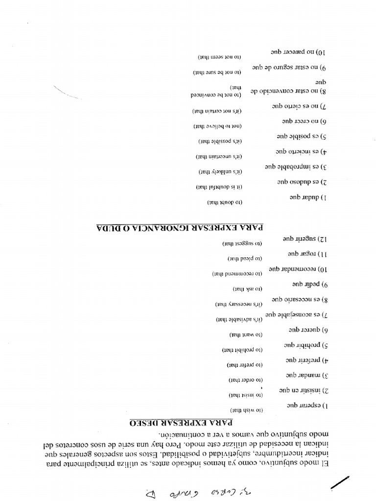Expresiones Con Subjuntivo | PDF