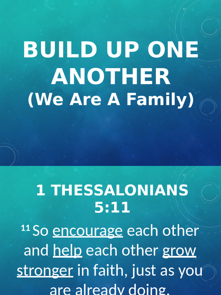Build Up One Another | PDF | Prayer | Systematic Theology